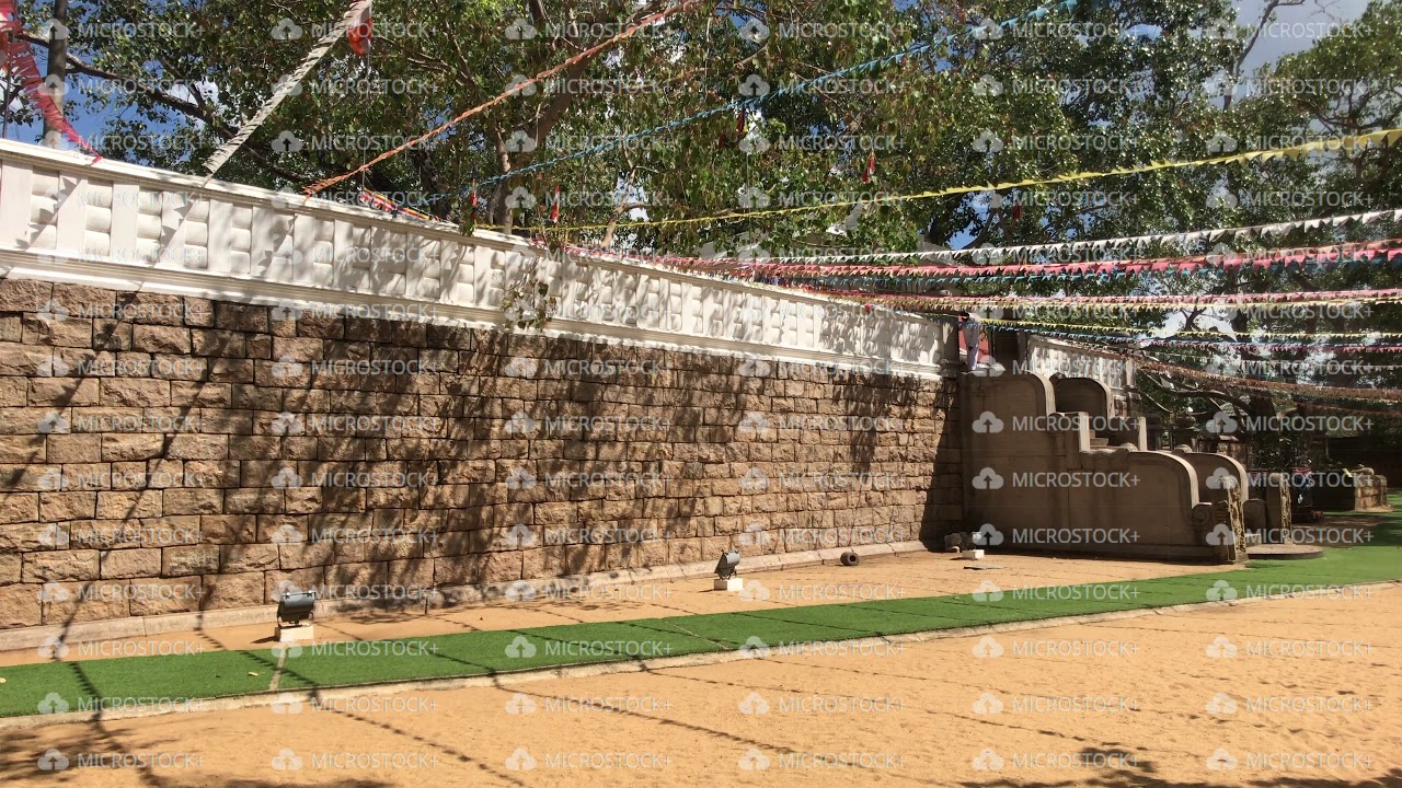 Anuradhapura, Sri Lanka, fence along territory - YouTube