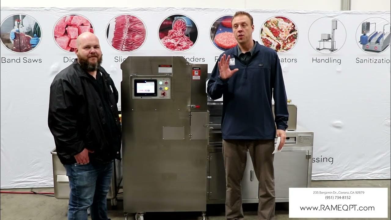 Slice Frozen Meats with the Industrial RAM SHF 440 High Speed Slicer - YouTube