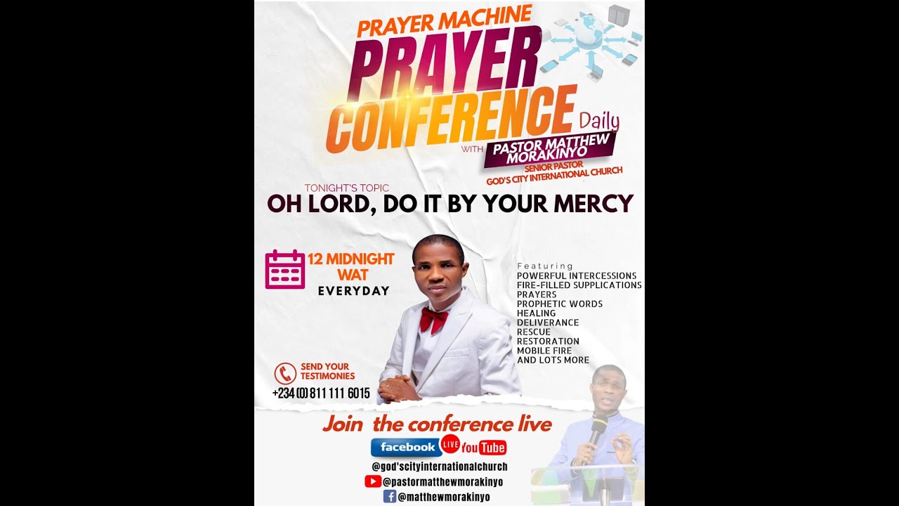 PRAYER MACHINE (PRAYER CONFERENCE) 11TH SEPT, 2024 - YouTube