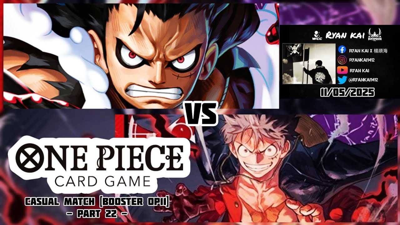 One Piece Card Game Casual Match Booster OP11 (Part 22) - Monkey D. Luffy vs Monkey D. Luffy ...