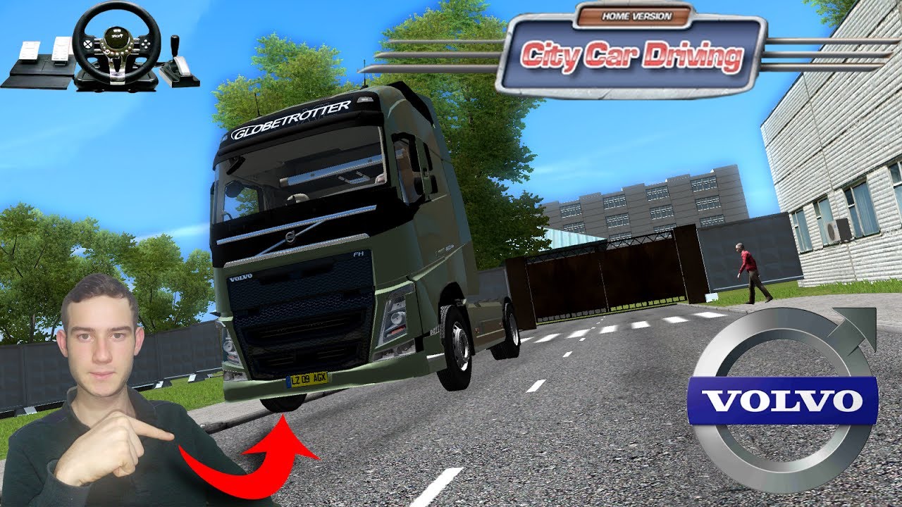 🏘 CİTY CAR DRİVİNG 🚛 VOLVO FH16 İLE ŞEHİR TURU 🛣 - YouTube