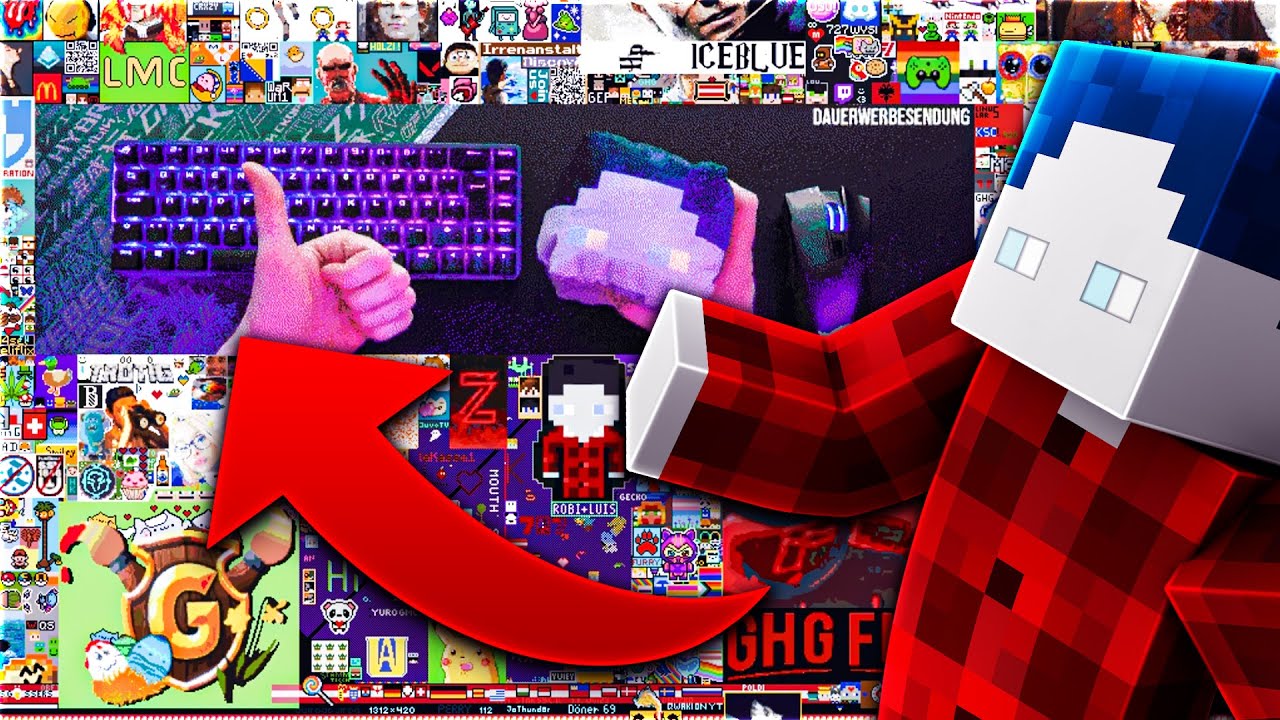 WIR HABEN ÜBERTRIEBEN... (MINECRAFT r/place) - YouTube