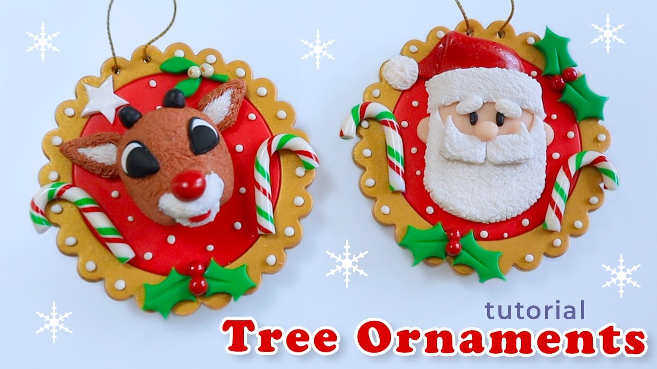 RUDOLPH THE RED-NOSED REINDEER & SANTA Christmas Tree Ornaments ...