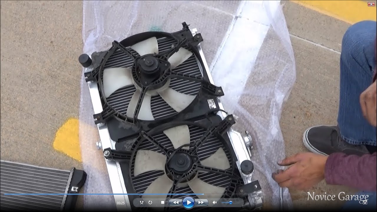 Ebay Aluminum Radiator Install - YouTube