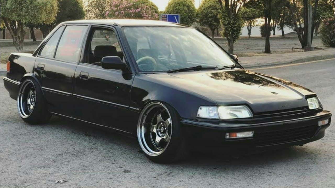 Honda Civic EF Black Modified - YouTube