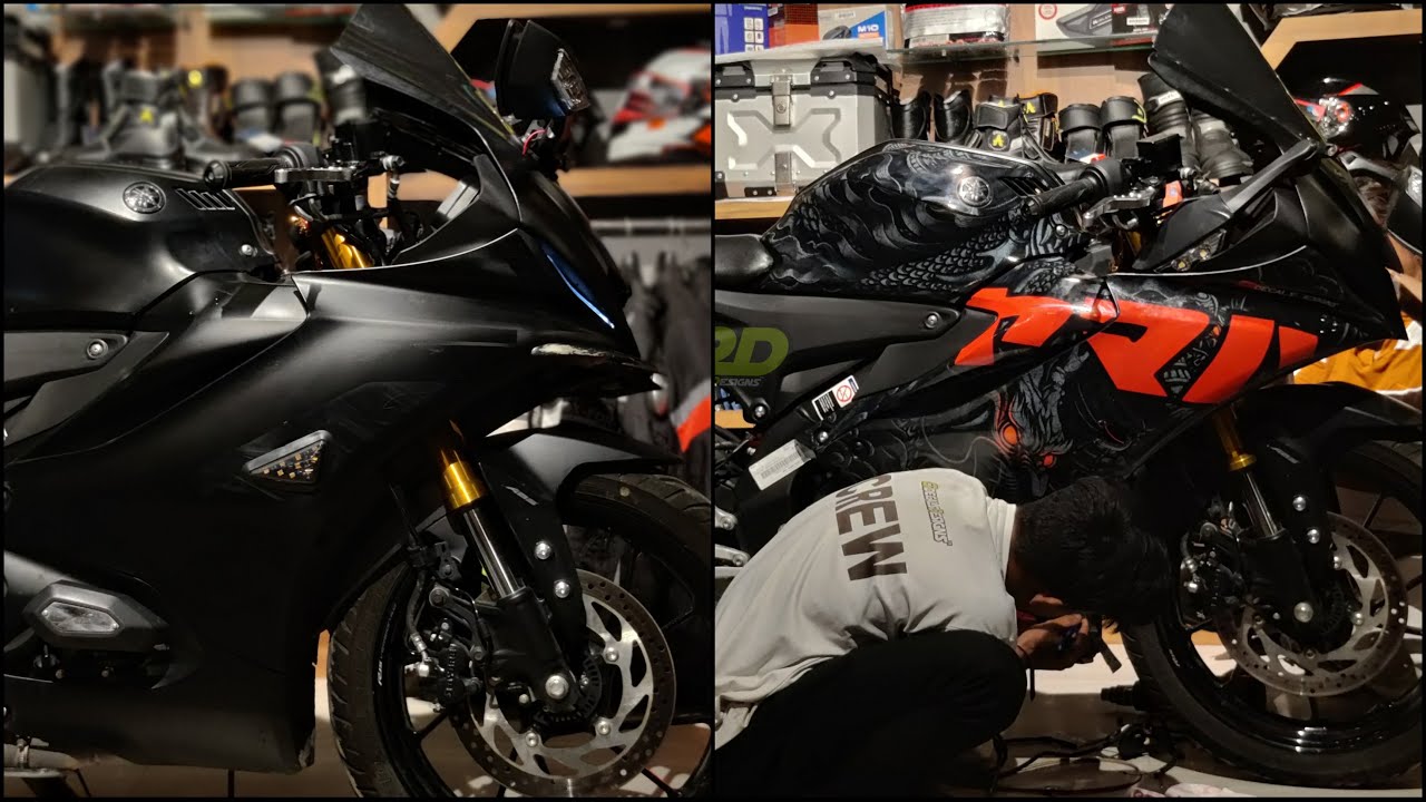 India's First R15 V4 R15M WRAPPED by India's No1 Wrappers - YouTube