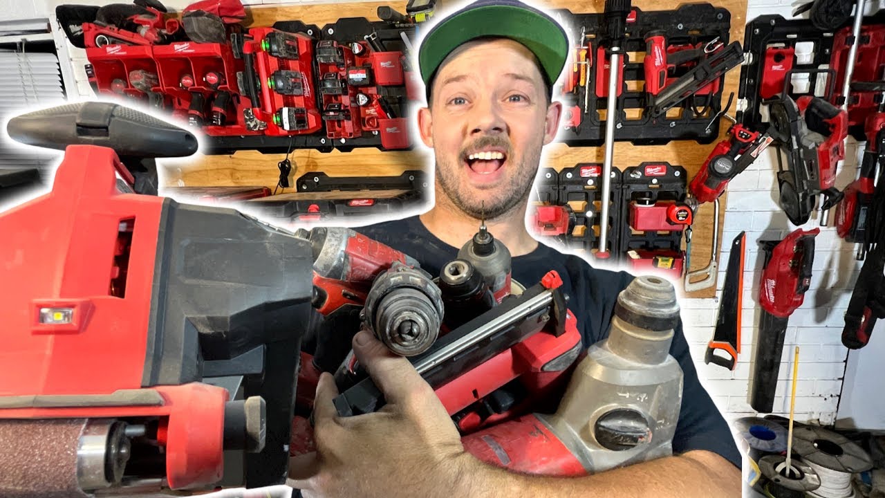 My Milwaukee PACKOUT wall setup! NEW mounts and accessories - YouTube