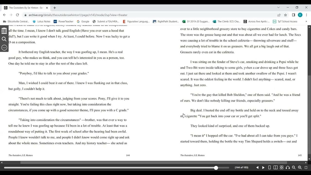 chapter 12 The Outsiders - YouTube