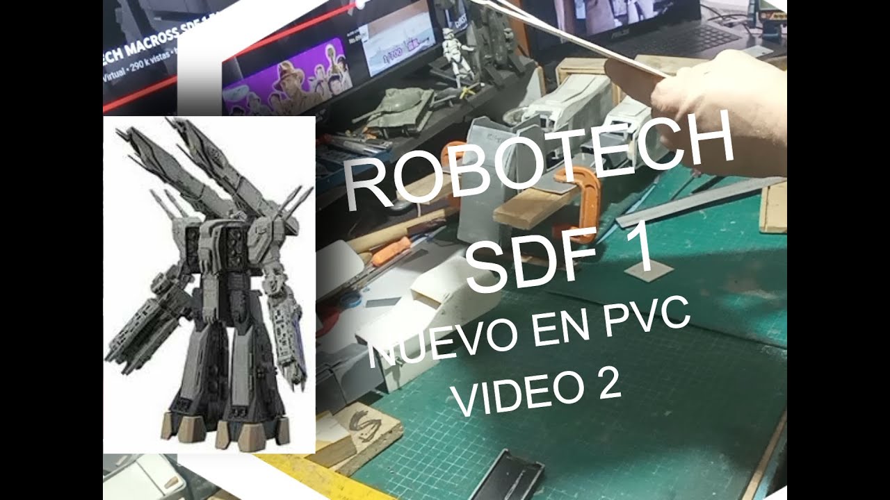 ROBOTECH SDF 1 NUEVO EN PVC 80% VIDEO 2 - YouTube