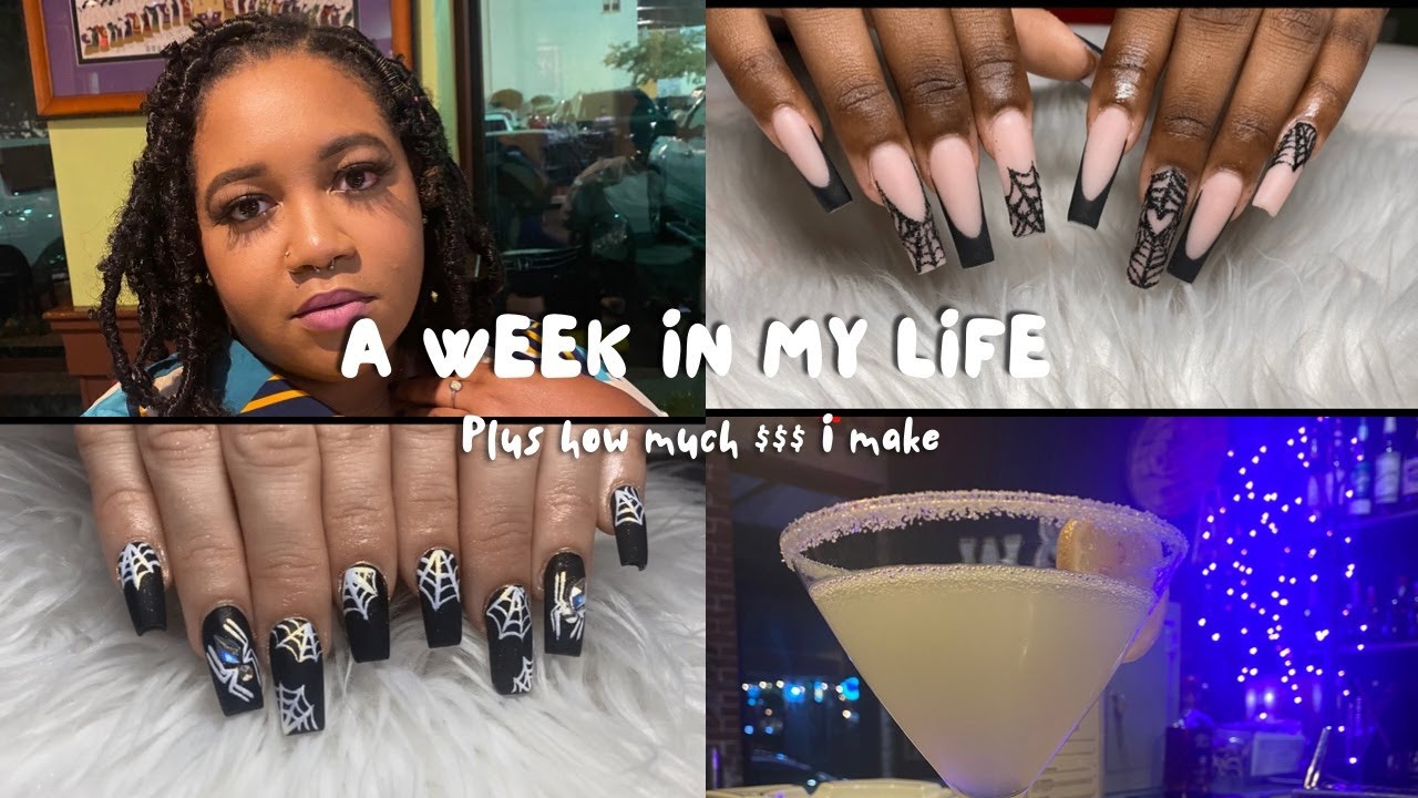 A Week In My Life As a Nail Tech+How Much Money I Made - YouTube