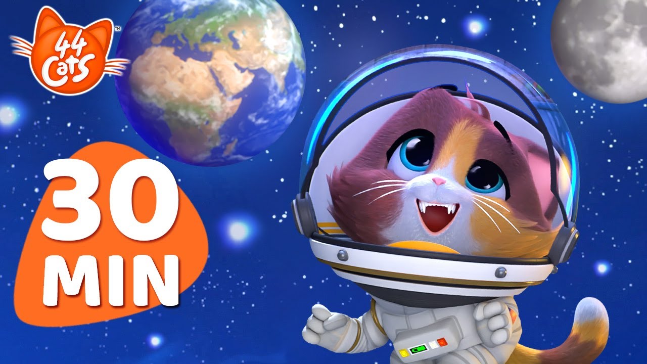 44 Cats | 30 MIN | Let's Explore Space with Cosmo | Educational and ...