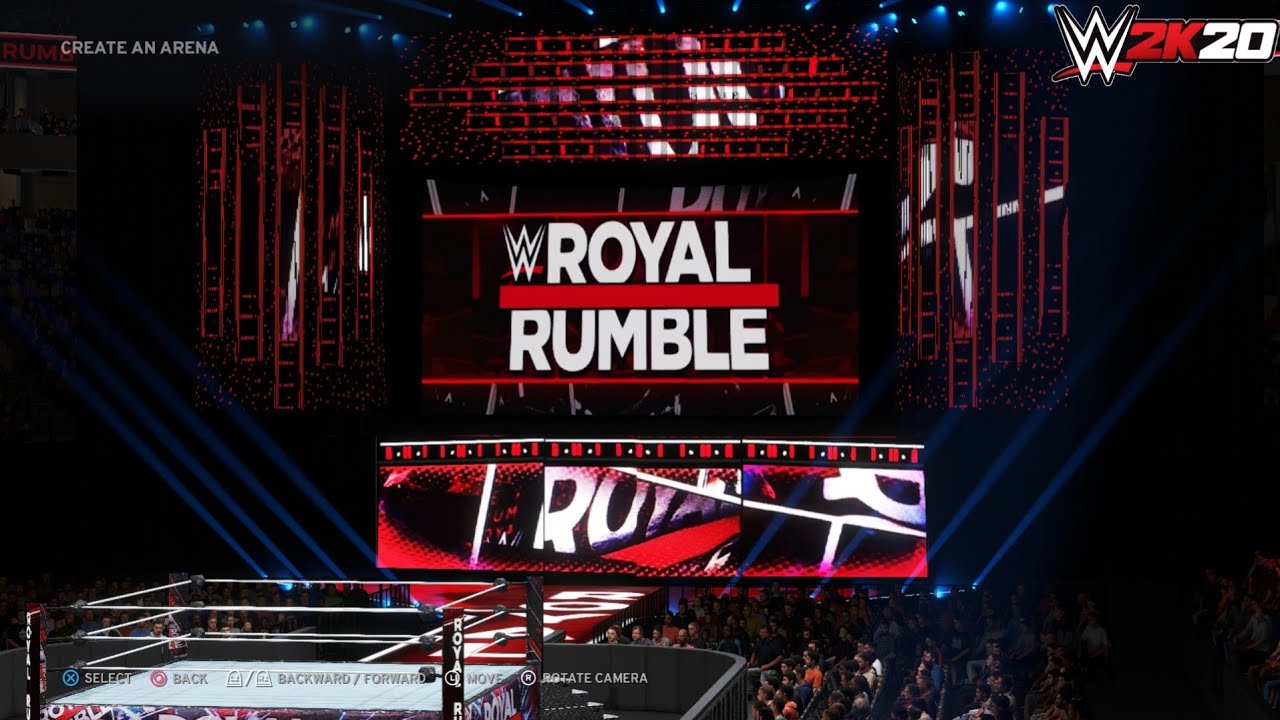WWE 2K20: How to Create Royal Rumble 2021 Arena - YouTube