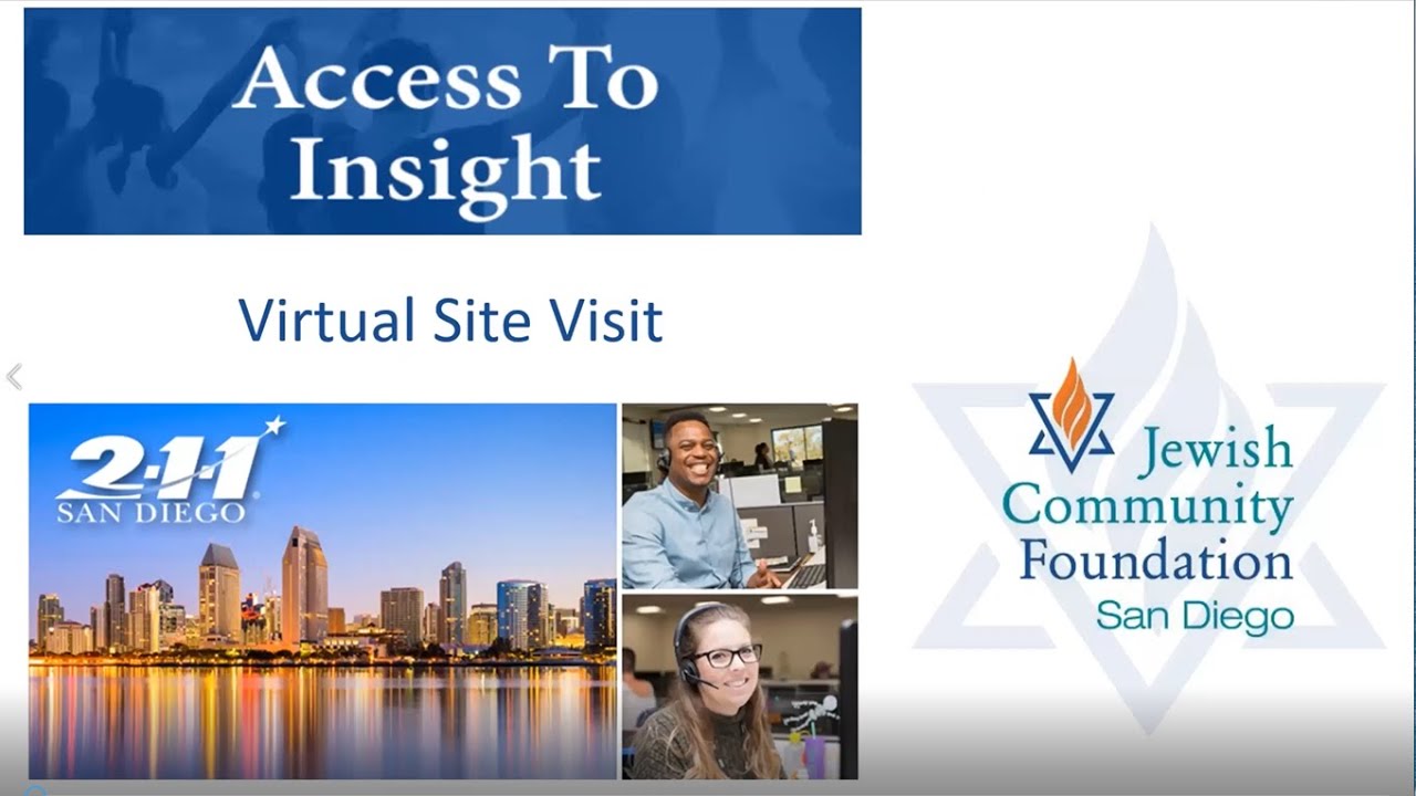 Access To Insight - Virtual Site Visit to 2-1-1 San Diego - YouTube