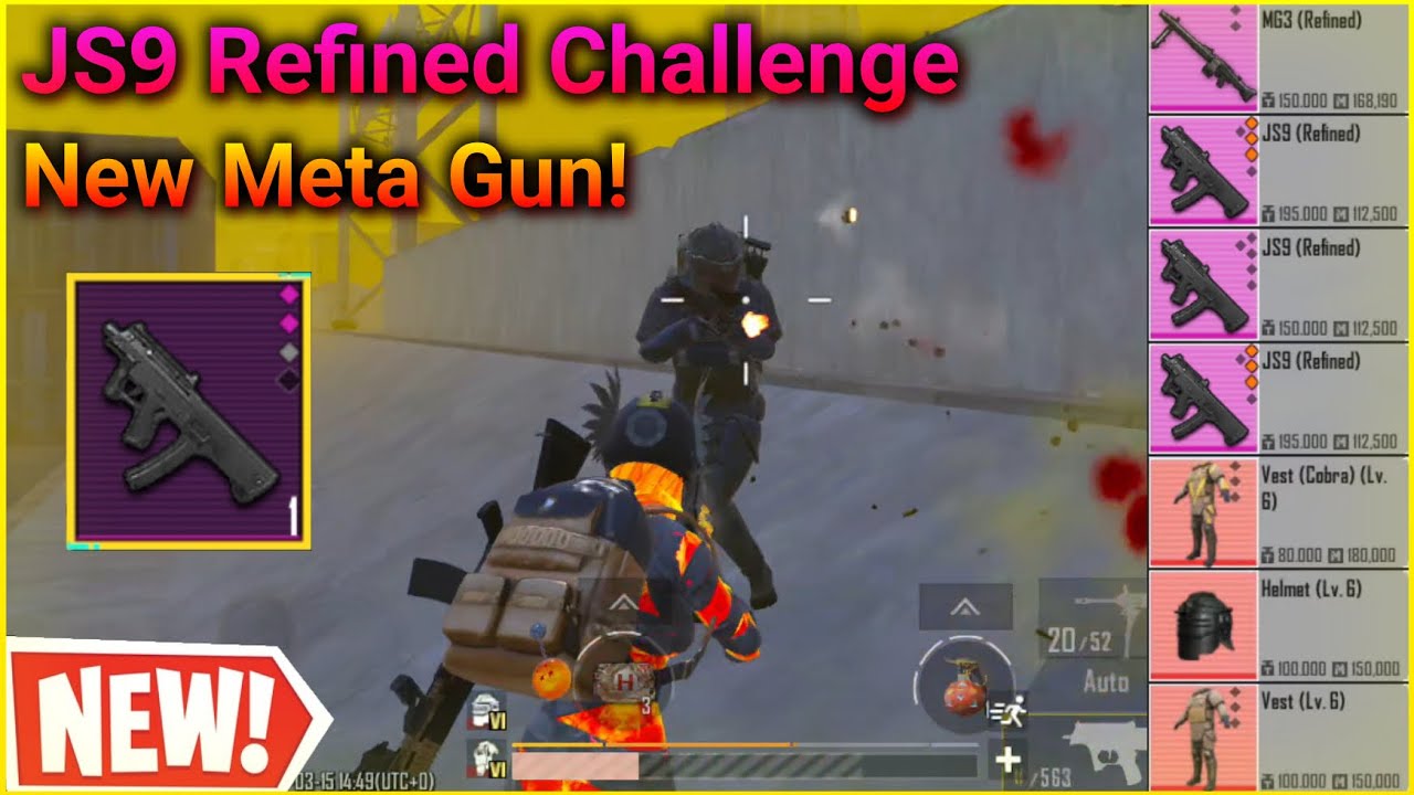 Metro Royale Playing With New Meta Gun JS9 Refined | PUBG METRO ROYALE ...