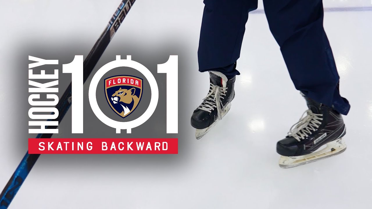 How to skate backwards | Hockey 101 - YouTube