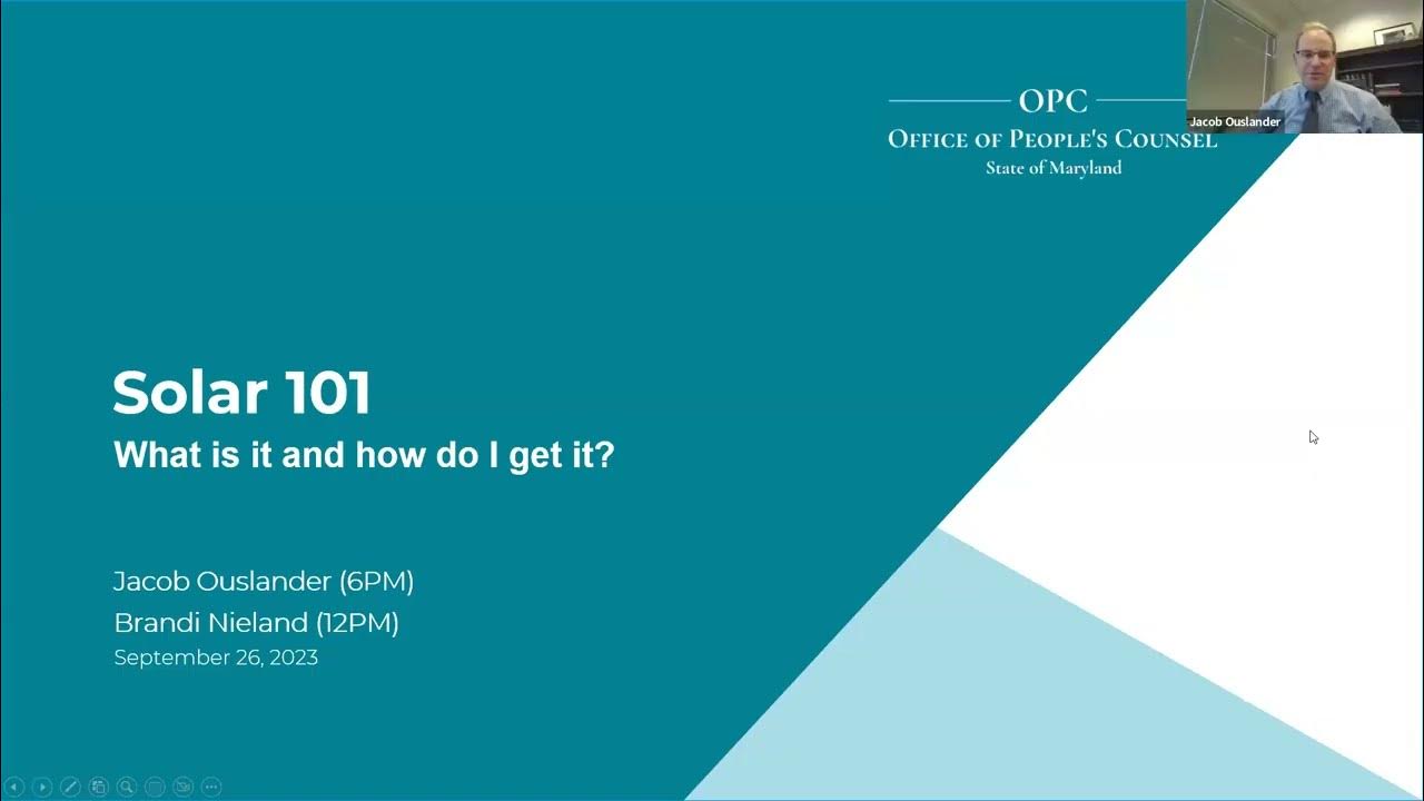 Solar 101 10 4 23 - YouTube