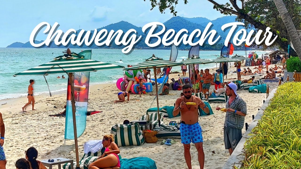 Chaweng Beach Walking Tour 2024 | Explore Koh Samui's Tourist Hotspot ...