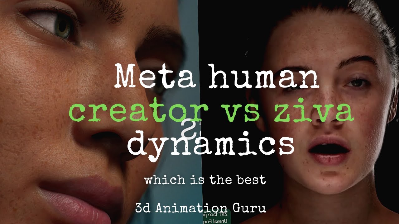 Unreal Engine Meta Human Creator vs Unity 3d Ziva dynamics - YouTube