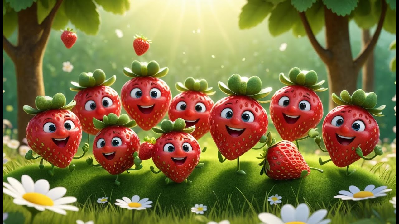 Strawberry Family Song | Count Them All! | Fun Counting & Fruit Song ...