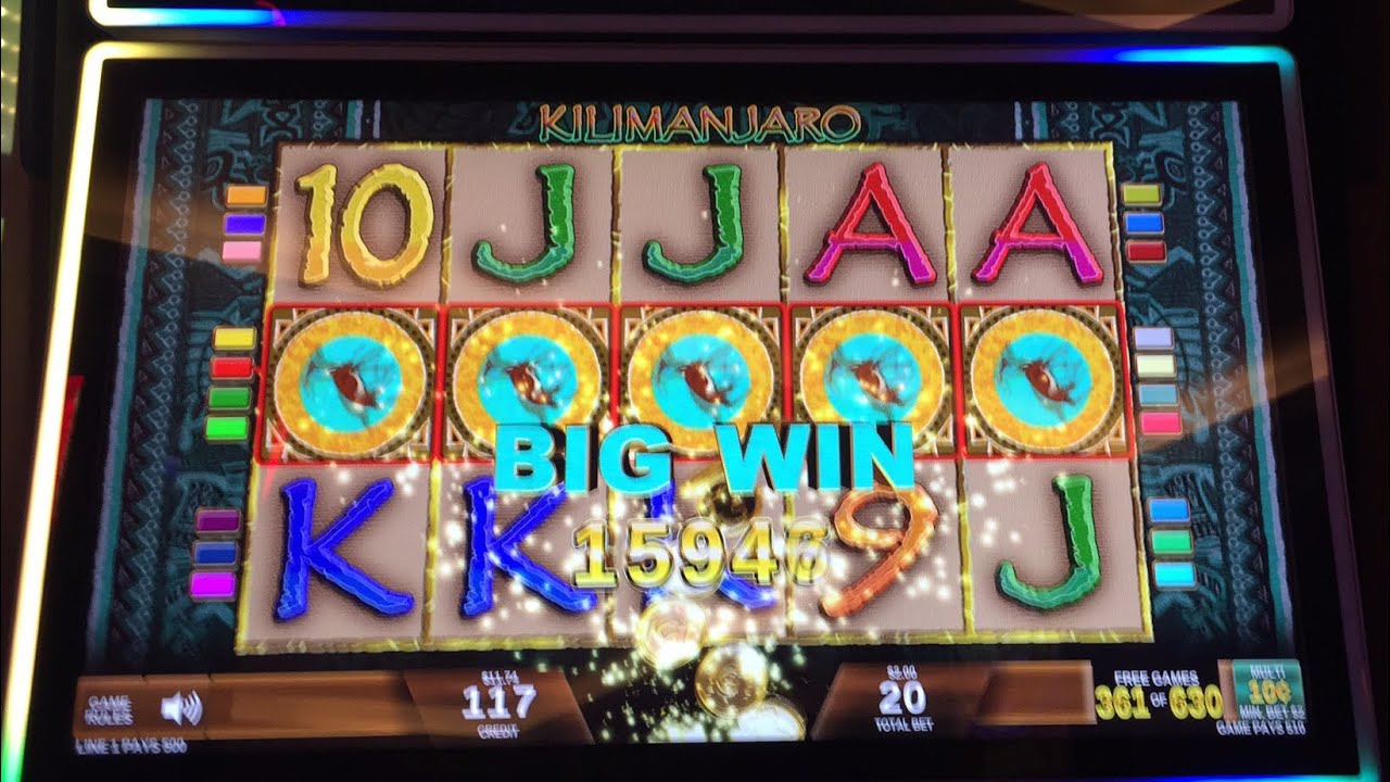 Handpay JACKPOT! 900 Free GAMES! Only one on Youtube! Kilimanjaro ...