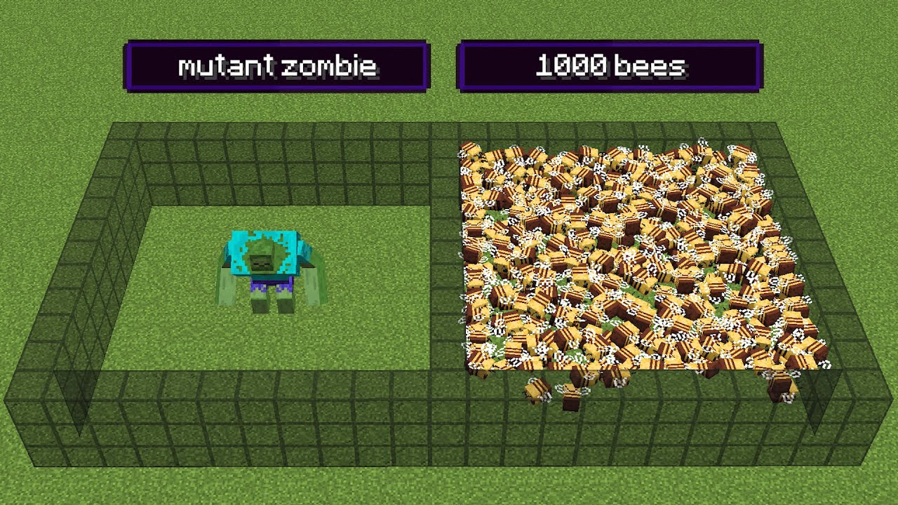 mutant zombie vs 1000 bees - YouTube