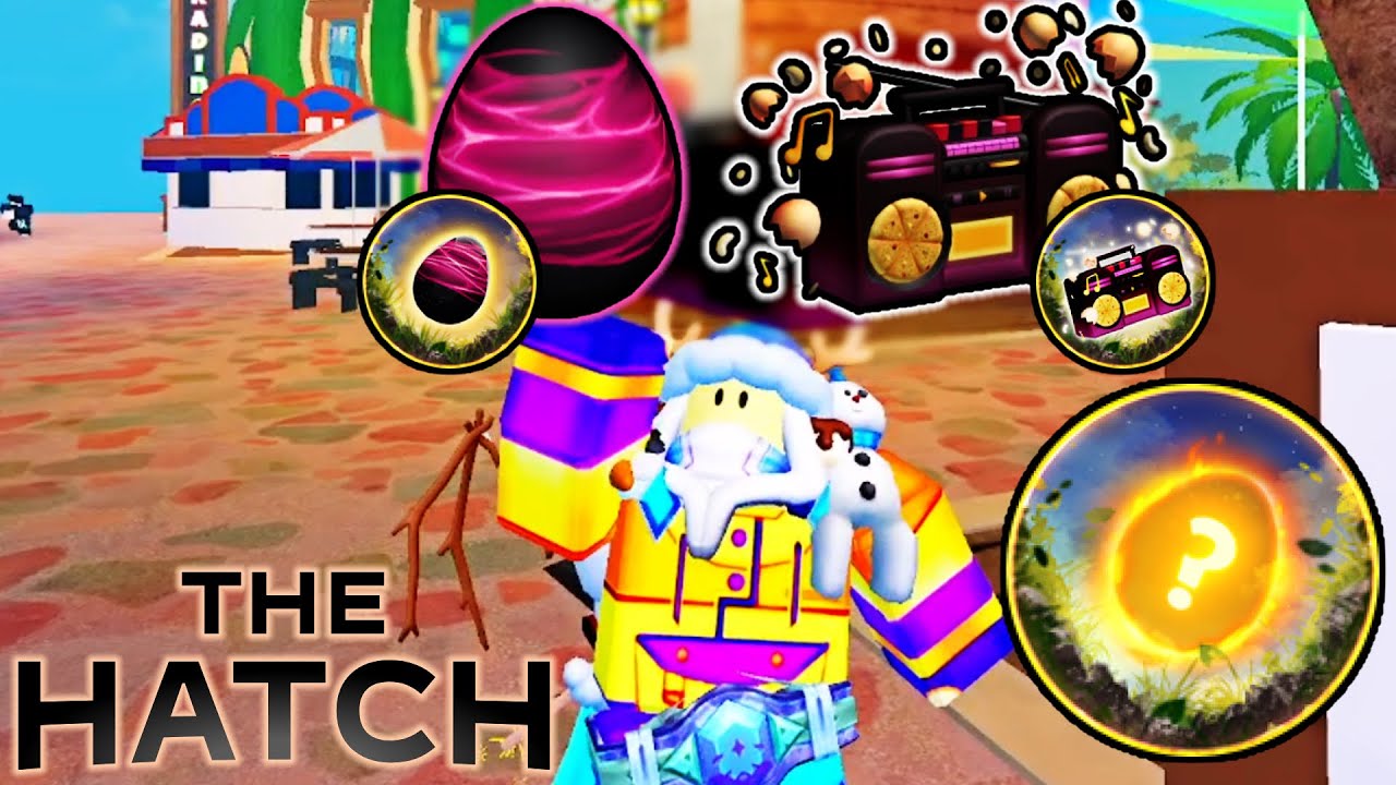 Roblox The Hatch ALL CONNECTION EGG BADGES (Festive Frittata Boombox ...