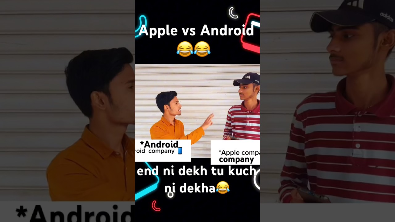 Apple vs Android funny video 😂| dont miss end 😅|#viralshorts #funnyflix ...
