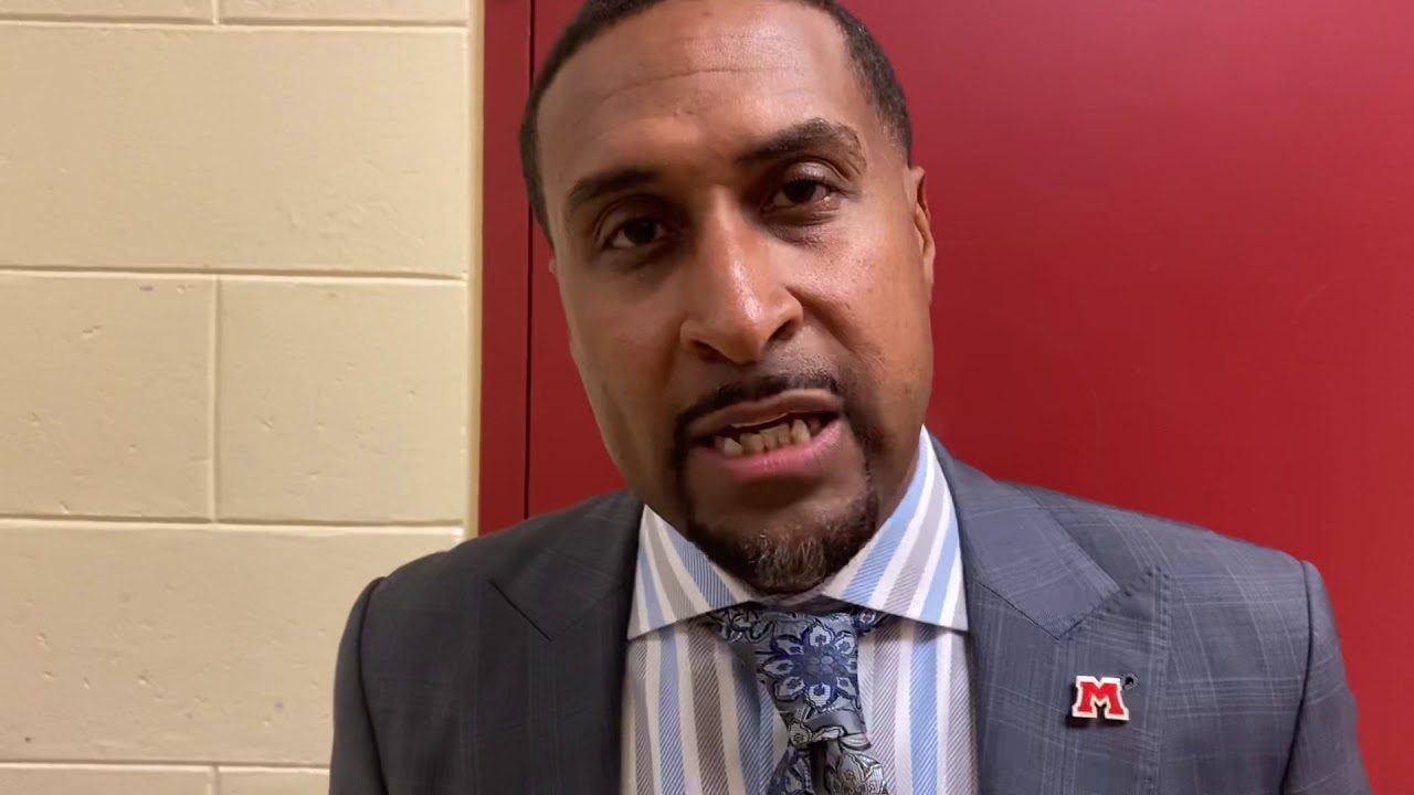 Muskegon Head Coach Keith Guy following big game one win over Rockford ...
