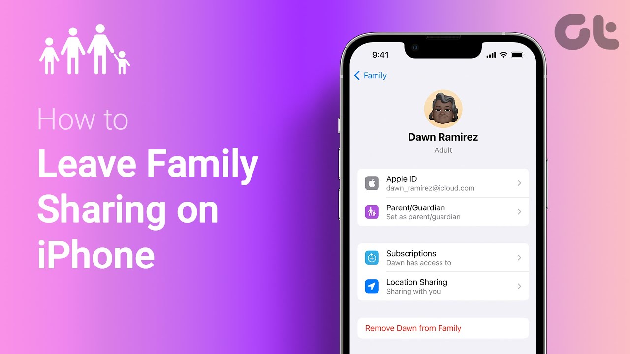 How To Leave Family Sharing on iPhone | Remove Yourself and Stop ...