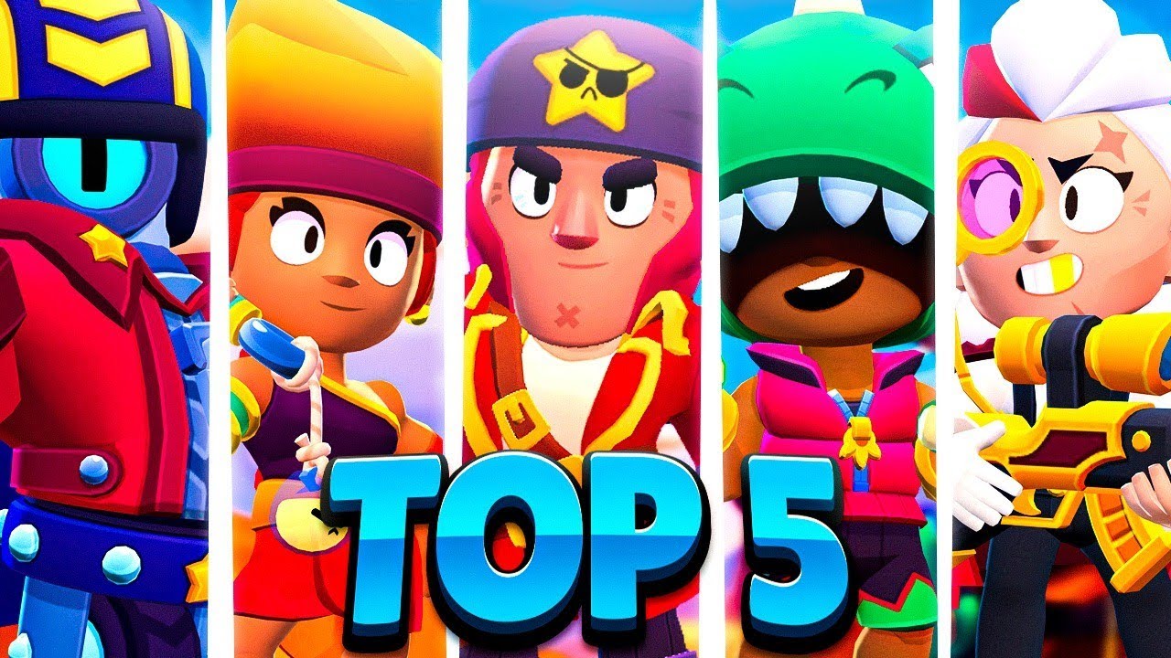 TOP 5 MEJORES BRAWLERS DE BRAWL STARS - YouTube