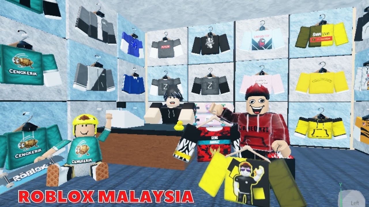 GameOnzz Beli Semua Merch Youtuber Roblox Malaysia - YouTube