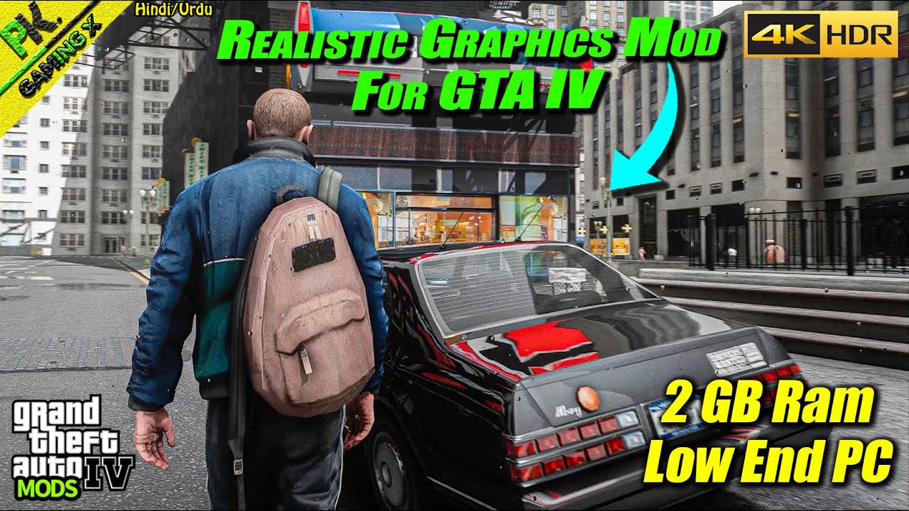 How to install Realistic Graphics Mod In GTA IV || GTA 4 Best Graphics Mod😍 || Low End PC || 2GB ...