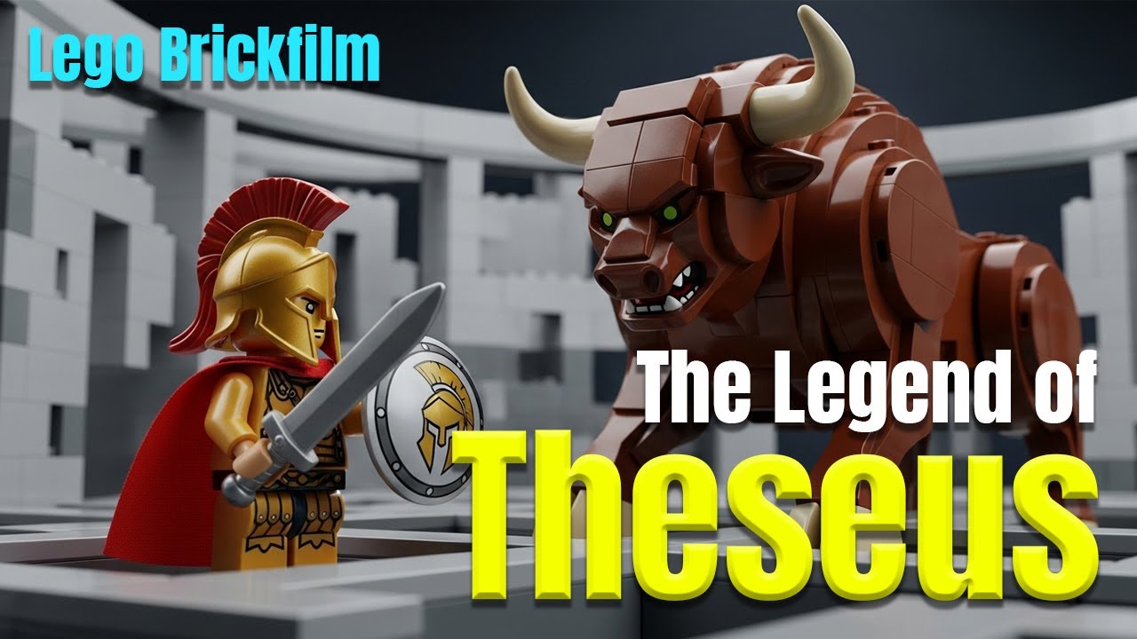 Theseus vs. The Minotaur in the Labyrinth | Lego Brickfilm - YouTube
