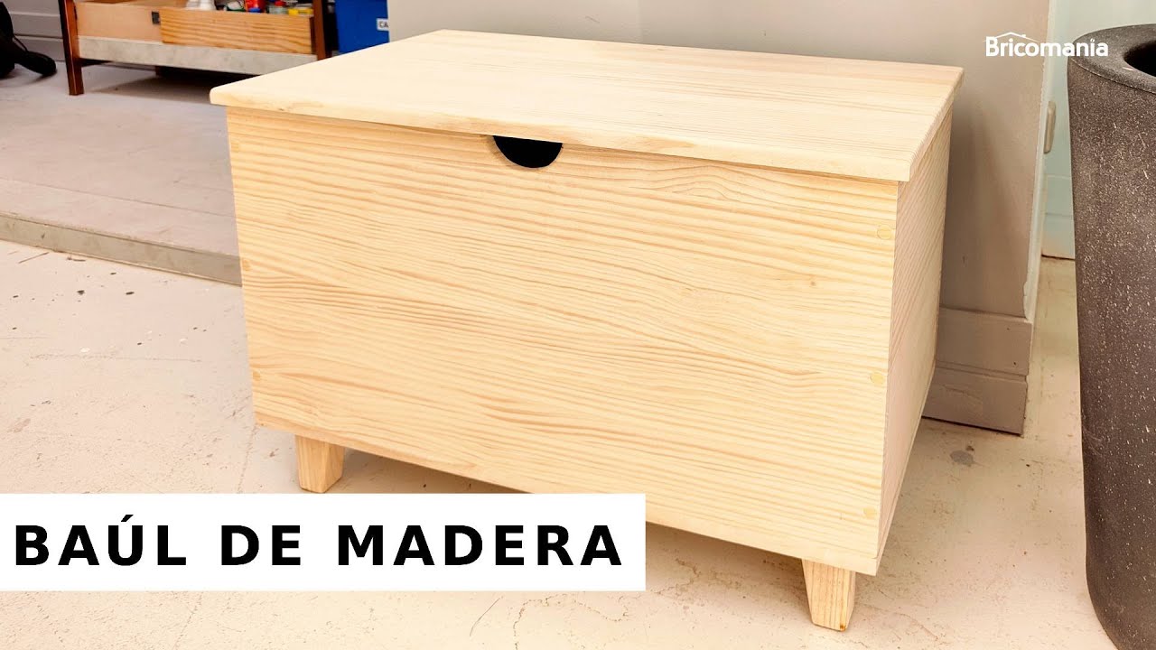 Cómo hacer un BAÚL de MADERA // Bricomania - YouTube