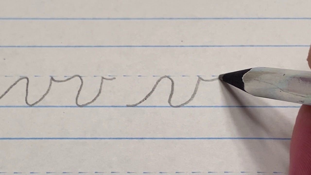 How to connect cursive "v" - YouTube