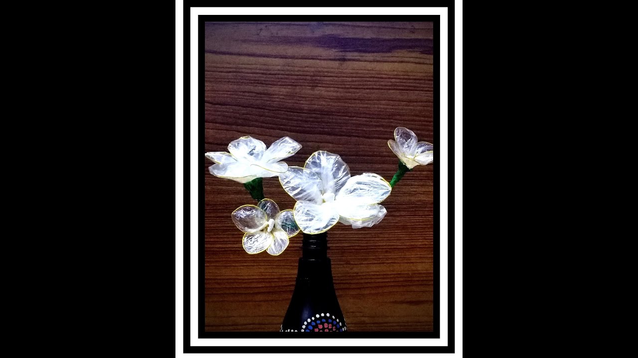Flower Using Polythene/ Art n' Art - YouTube