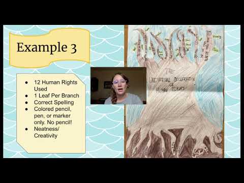 Human Rights Tree- Rubric and Examples - YouTube