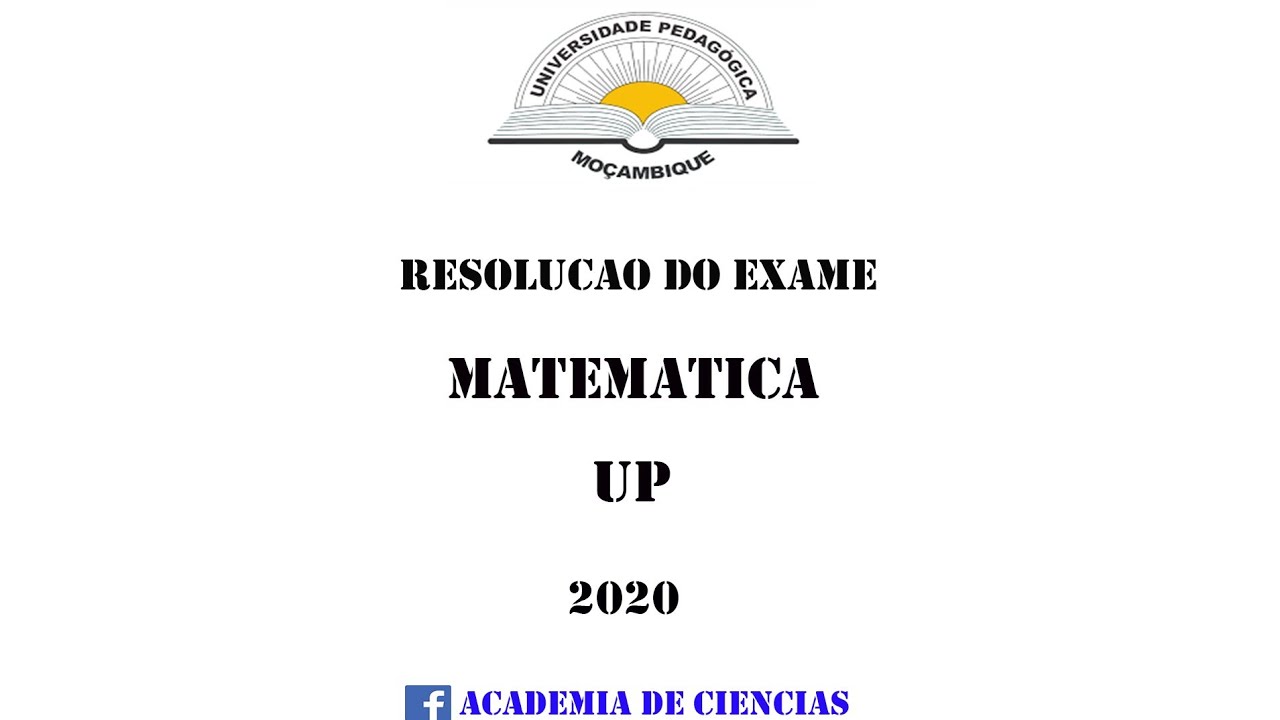 Resolução de exame de admissão de Matemática UP 2020 exercícios 30 e 31 ...