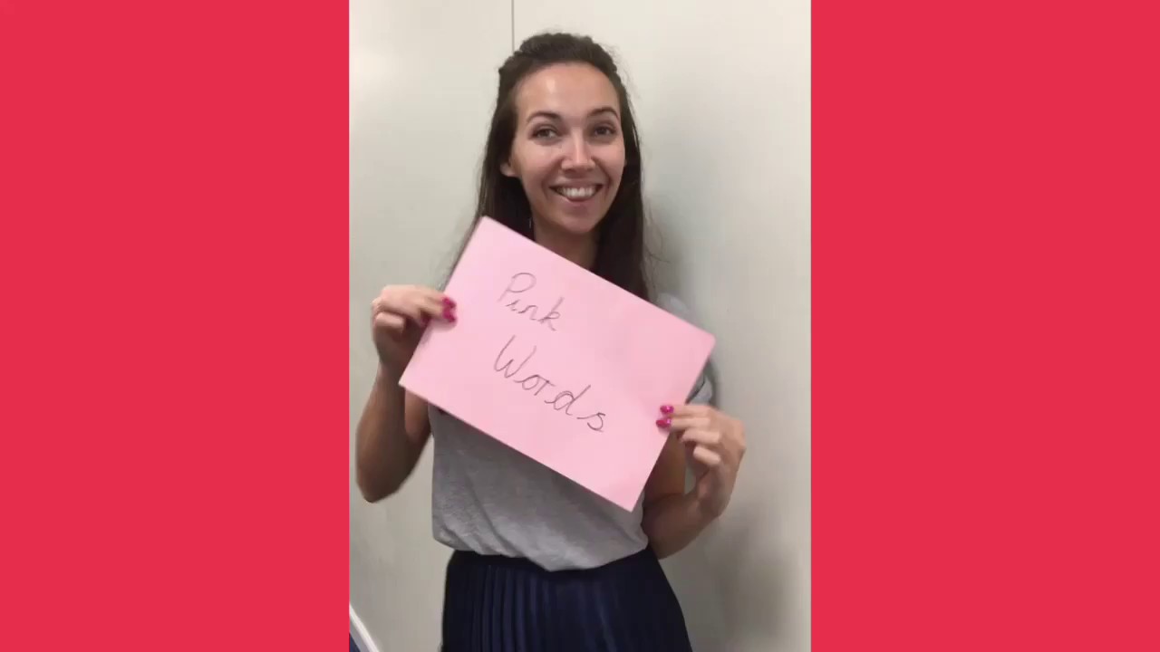 Pink Spelling Words - YouTube