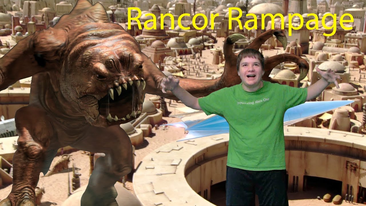 Kinect Star Wars Rancor Rampage: Mos Espa (Coloi Rancor) - YouTube