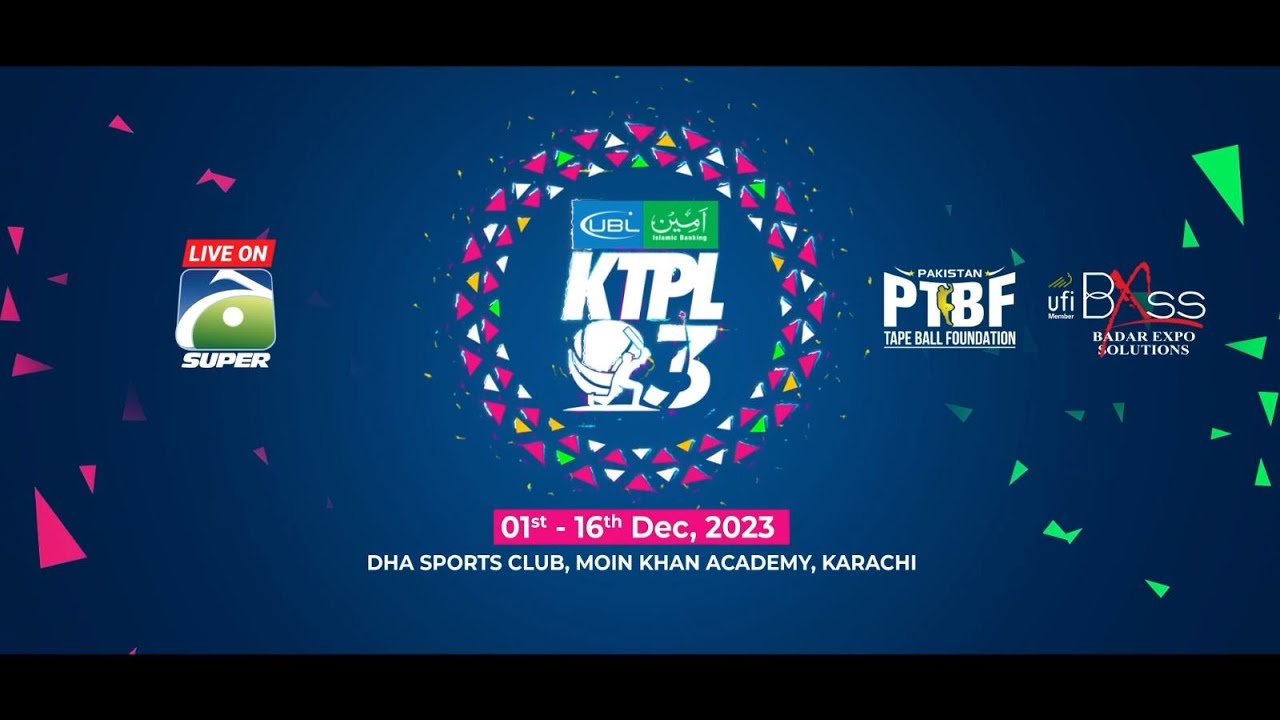 KTPL Season 3 I Tapeball Action starting on 1st Dec 2023 at DHA Sports ...