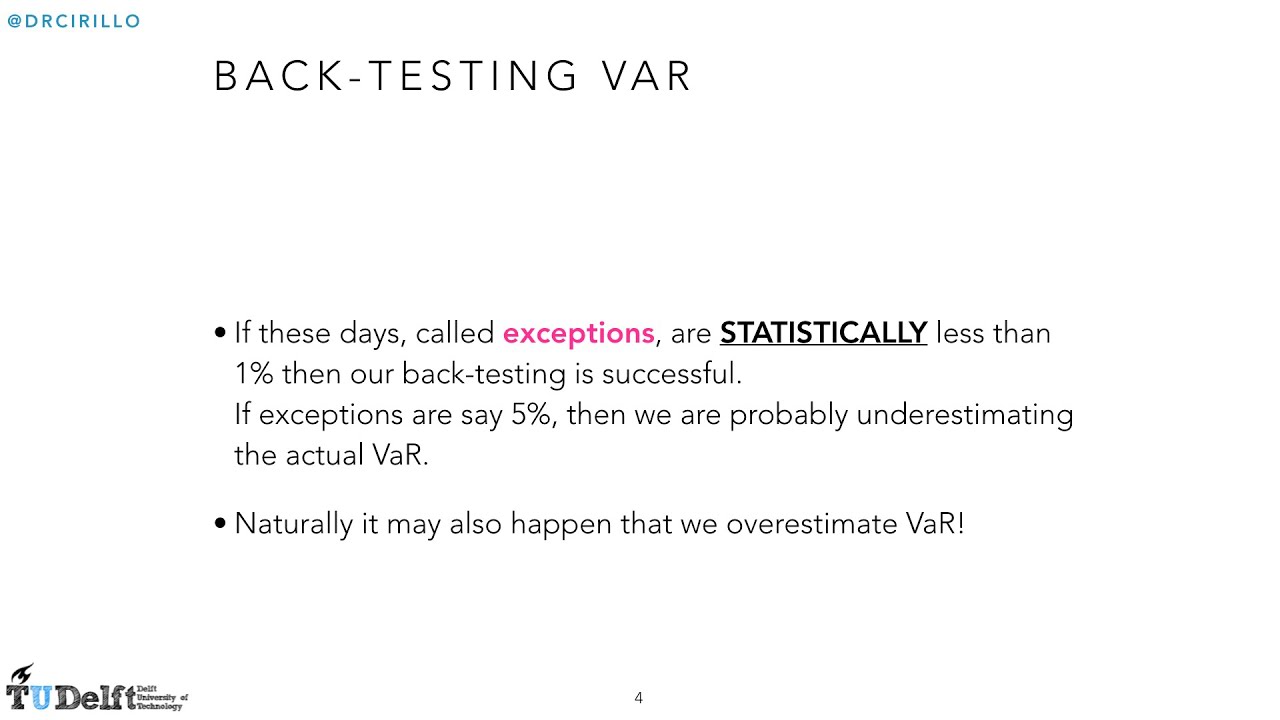 Risk Management Lesson 6A: VaR Back-testing, Basel II-III and the Fence ...