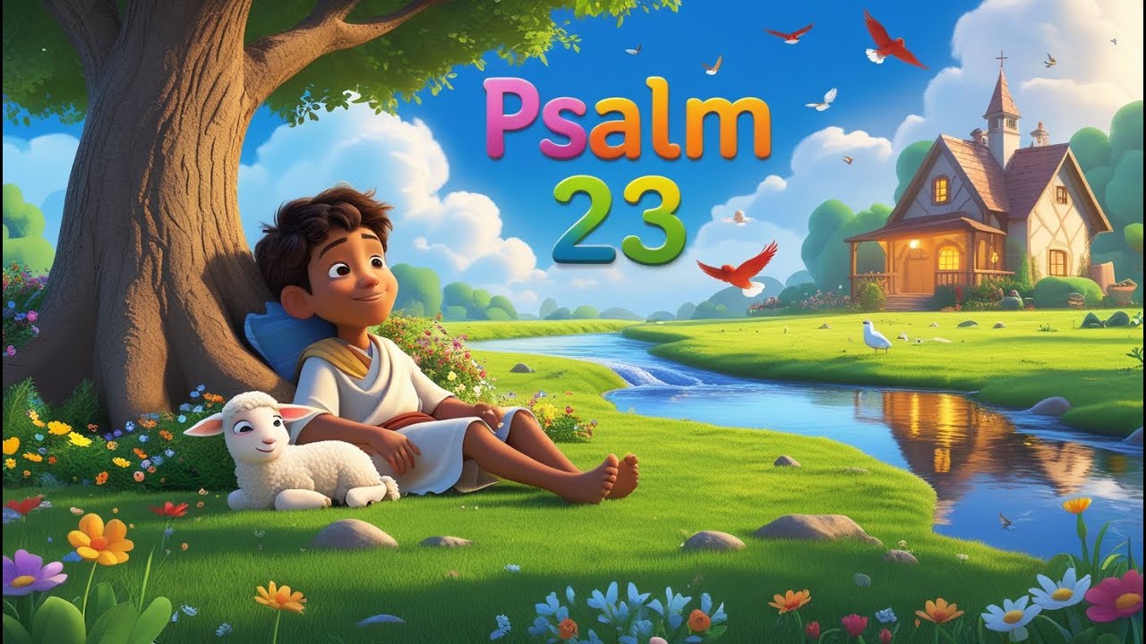 The Lord Is My Shepherd/ Psalm 23 Song for Kids/ (With Lyrics)