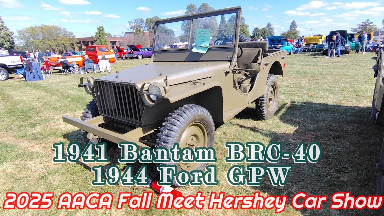 1941 Bantam BRC 40 & 1944 Ford GPW WW2 Military Jeep at 2025 AACA Fall ...