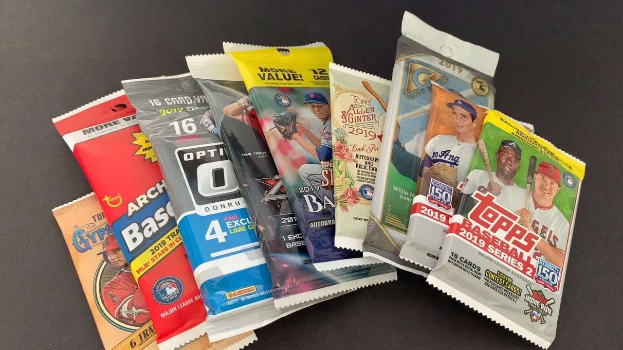 MY 2019 BASEBALL CARD YEAR IN REVIEW - RANDOM PACK OPENINGS!! - YouTube