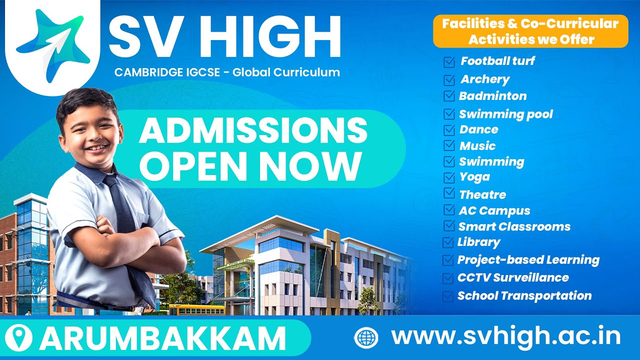 Discover Excellence at SV High School Arumbakkam - Your Gateway to ...