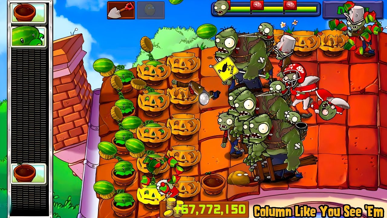 Pvz :*MINI GAMES*_Column Like You See Em Mega Challenge | Pvz Gameplay ...