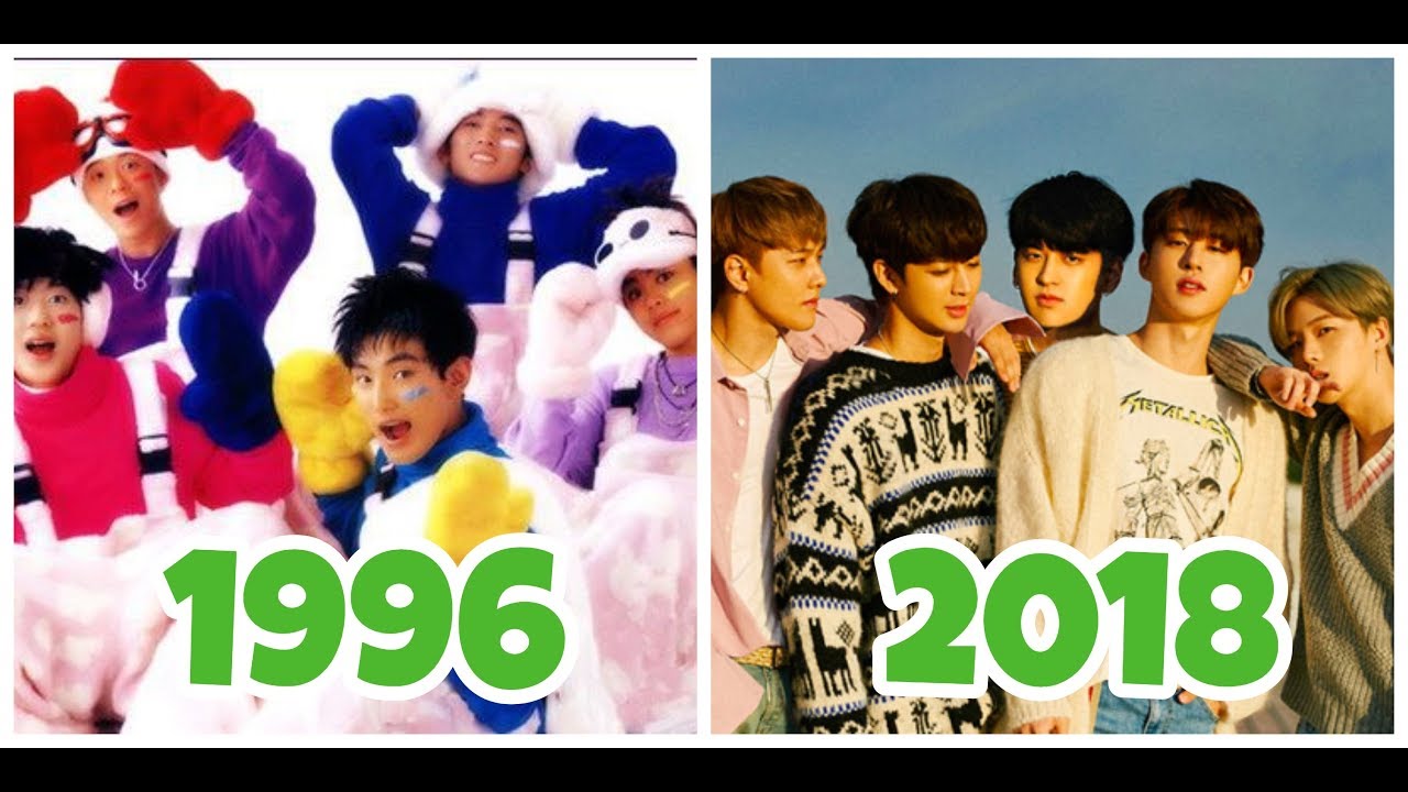 Evolution of K-pop Boy Groups(1996-2018) - YouTube