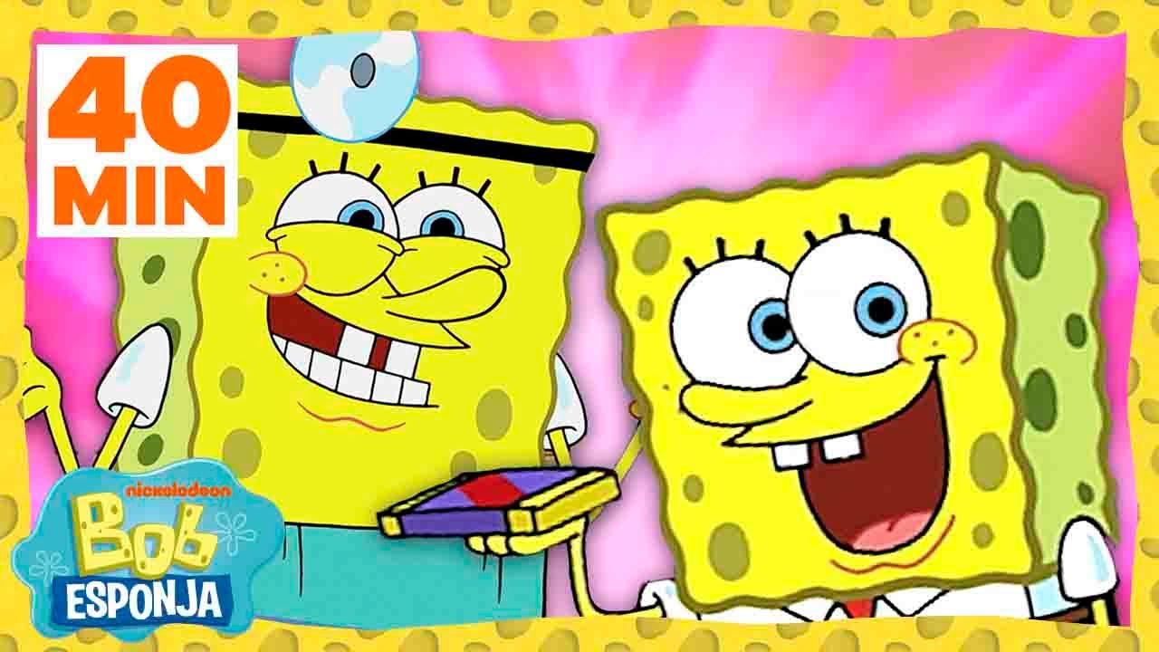 Bob Esponja | 40 MINUTOS dos empregos mais engraçados do Bob Esponja ...