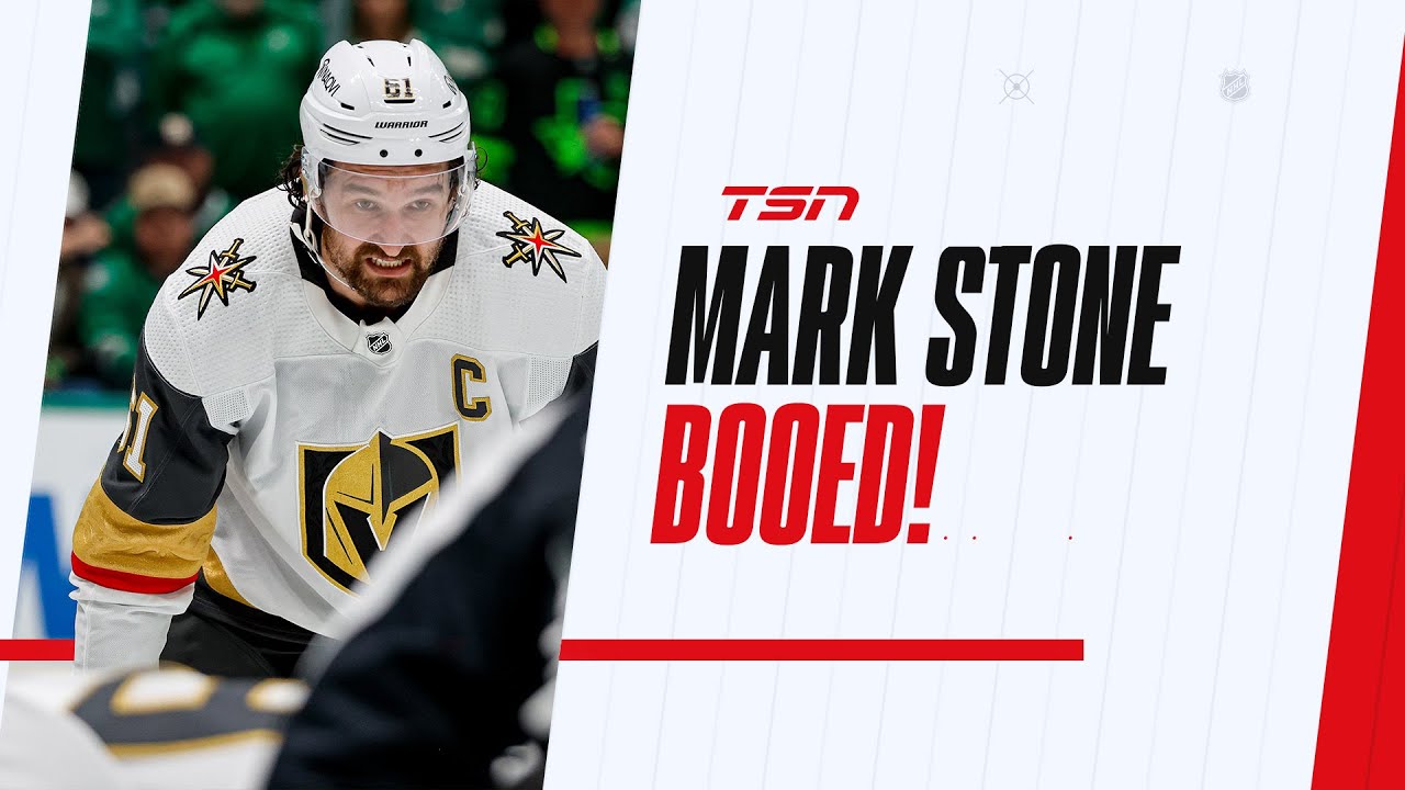 MARK STONE CAN'T HEAR THE QUESTION WITH STARS FANS BOOING SO LOUD - YouTube